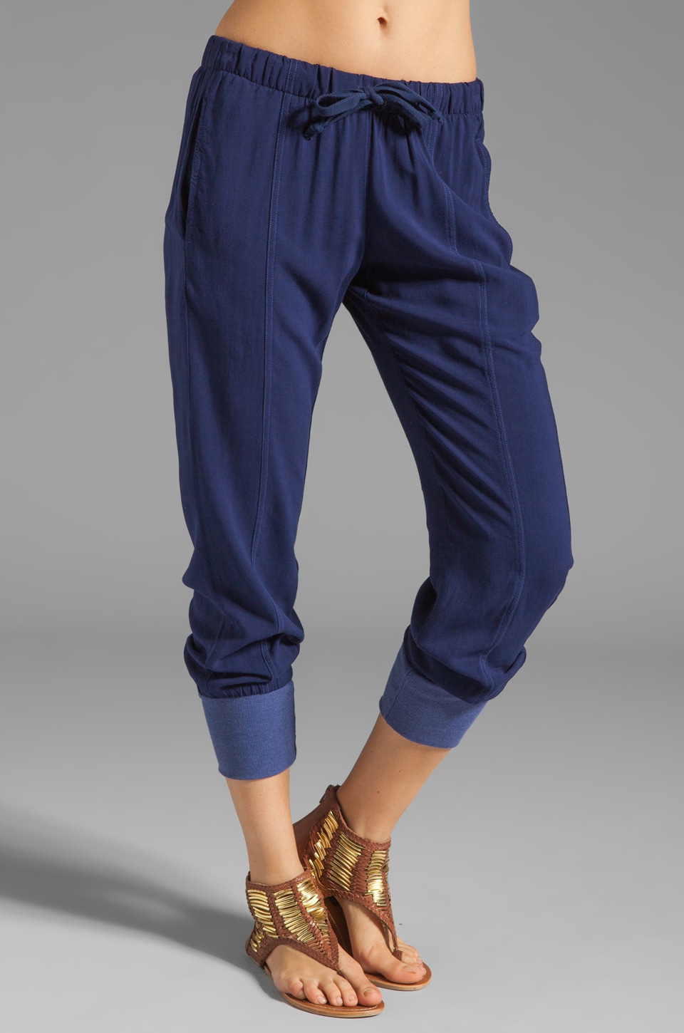 Rebel Yell Tomboy Trouser Sweats in Blue Jean | REVOLVE