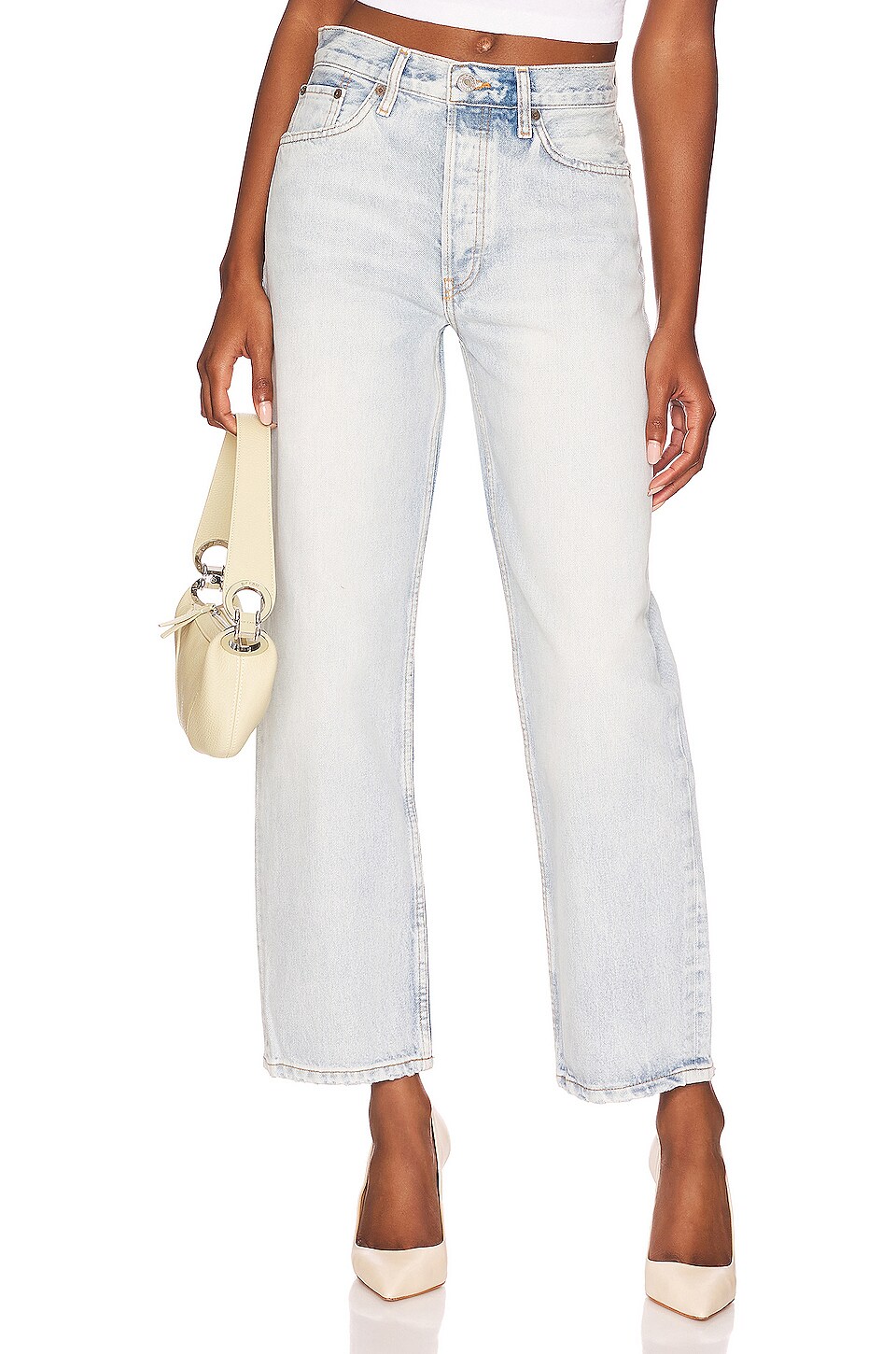 RE/DONE Originals 90s Crop Low Slung in Vintage Playa | REVOLVE