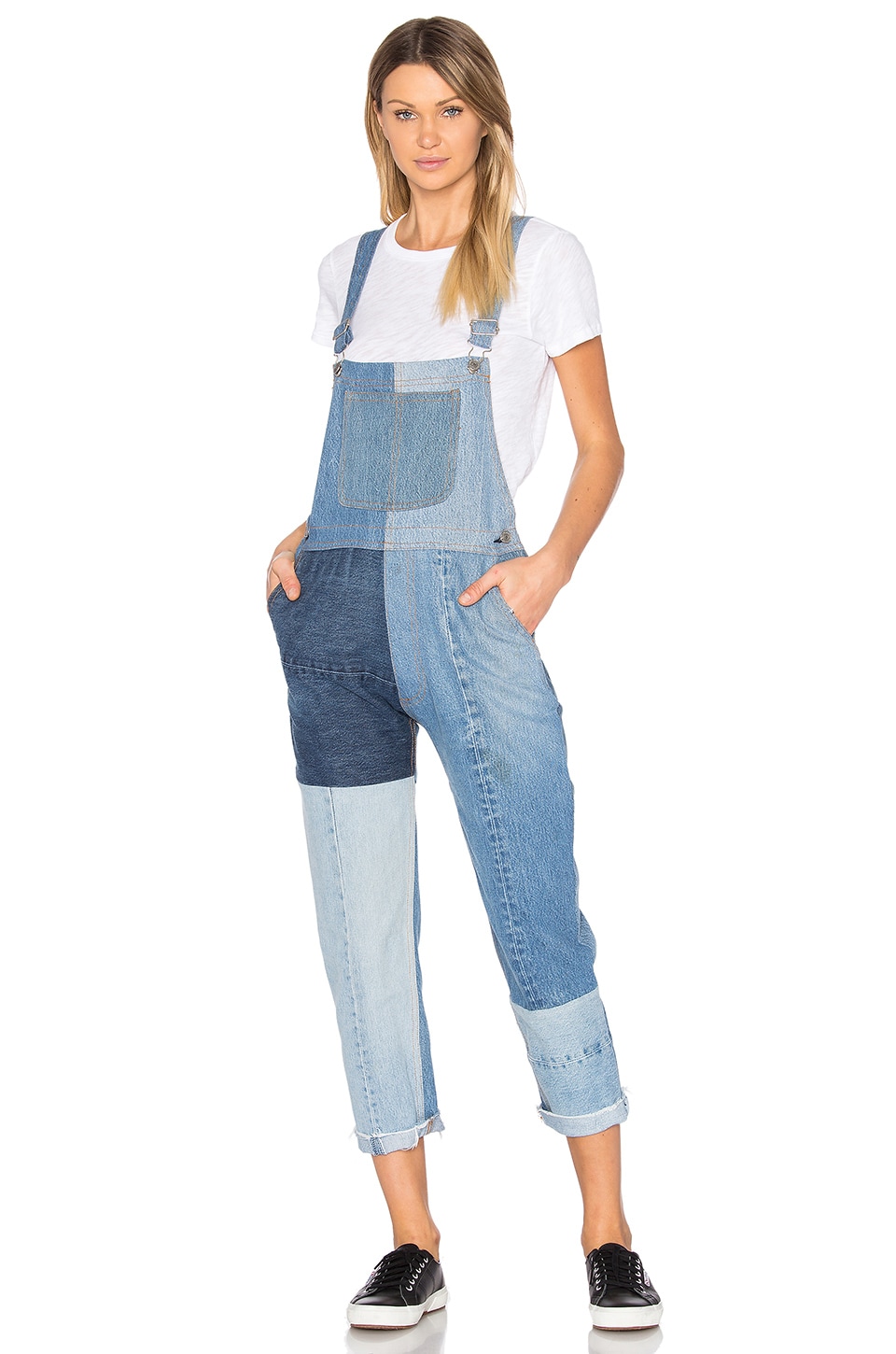 RE/DONE Seamed Overalls in Multi | REVOLVE