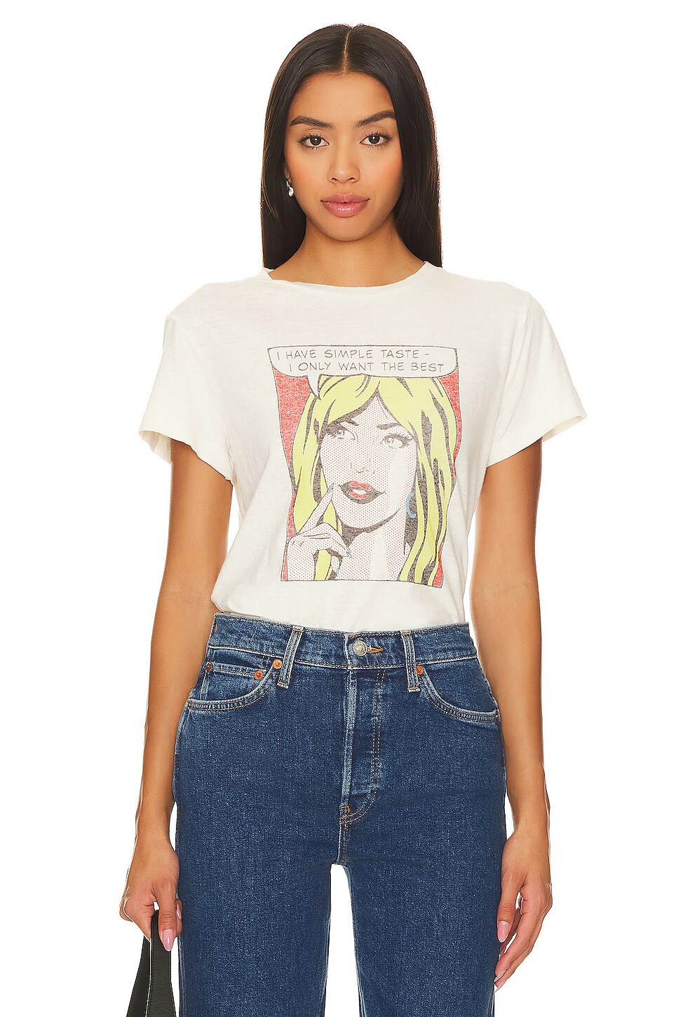 RE/DONE Classic Tee Simple Taste in Vintage White | REVOLVE
