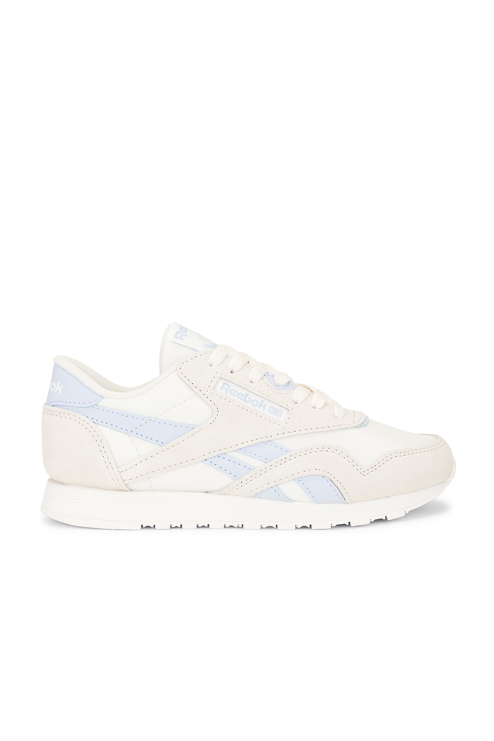 Reebok Classic Nylon Sneaker in Bone, Pale Blue, & Chalk | REVOLVE