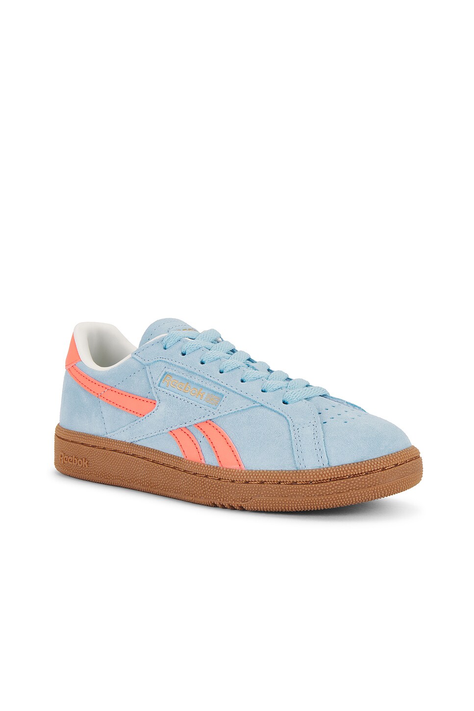Reebok Club C Grounds UK Sneaker in Soft Blue, Super Charged Coral ...