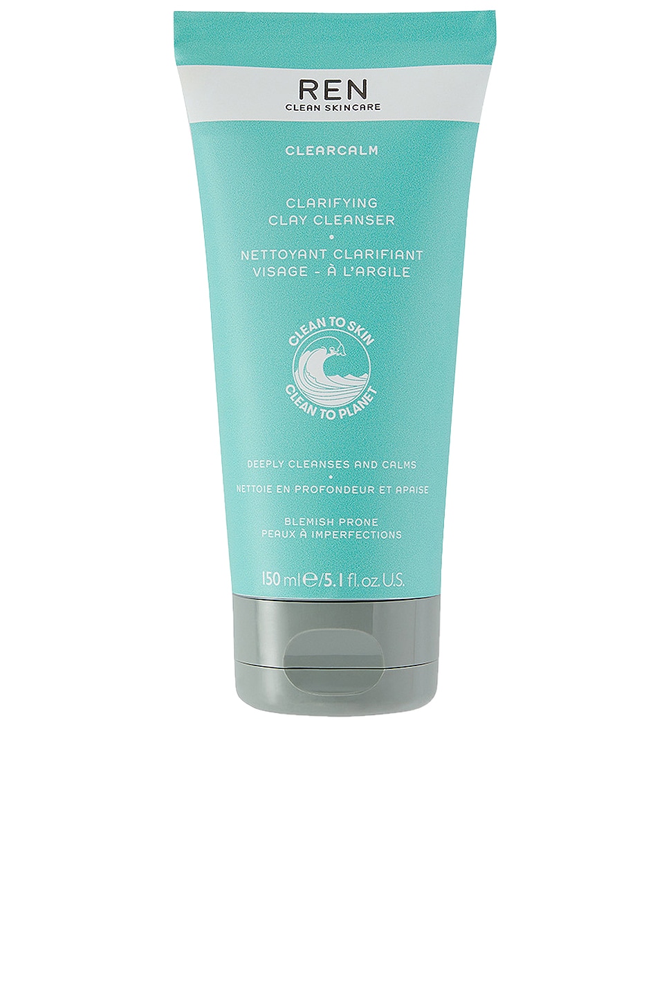 REN Clean Skincare ClearCalm Clarifying Clay Cleanser | REVOLVE