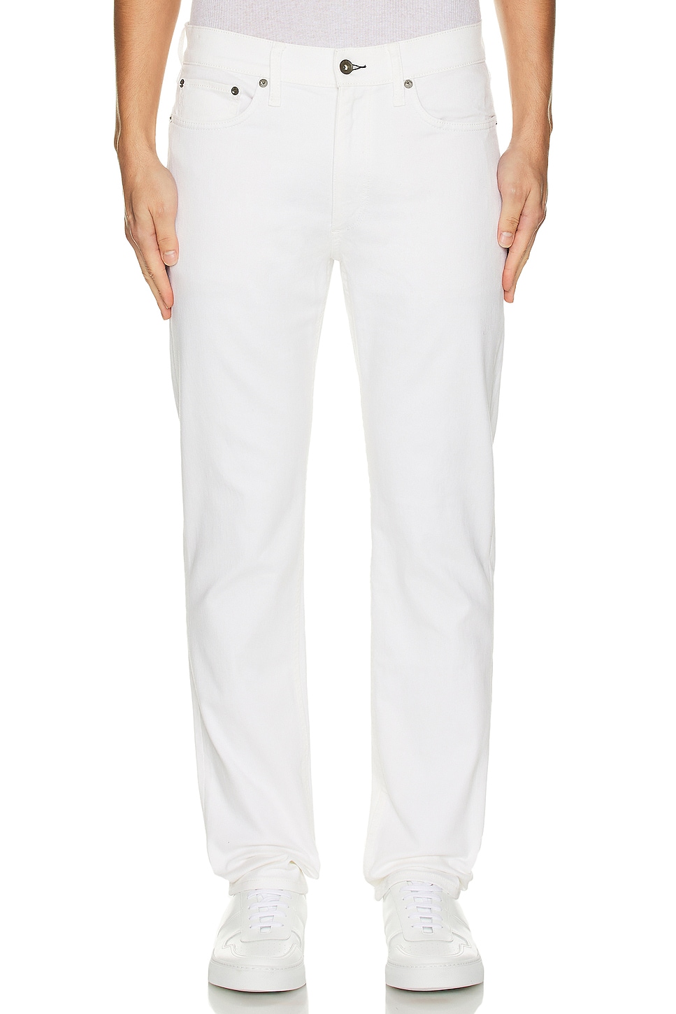 Rag & Bone Fit 2 Authentic Stretch Pant in Optic White | REVOLVE