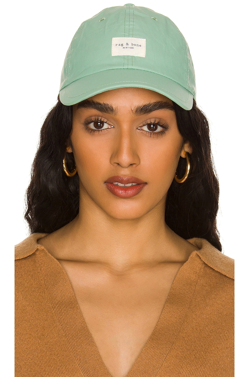 Rag & Bone Addison Baseball Cap in Sage | REVOLVE