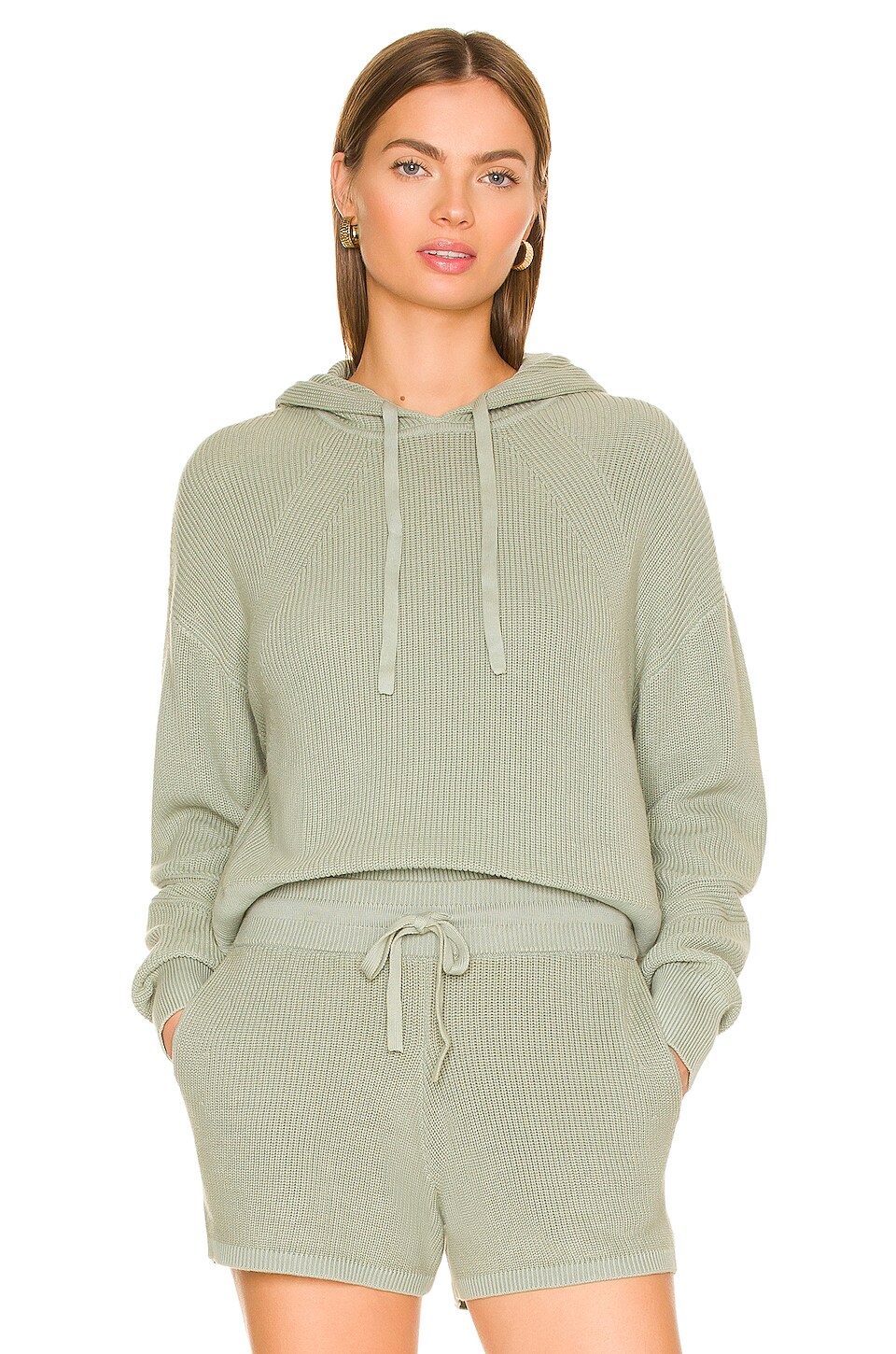 Rag & Bone Archetype Demi Hoodie in Sage | REVOLVE