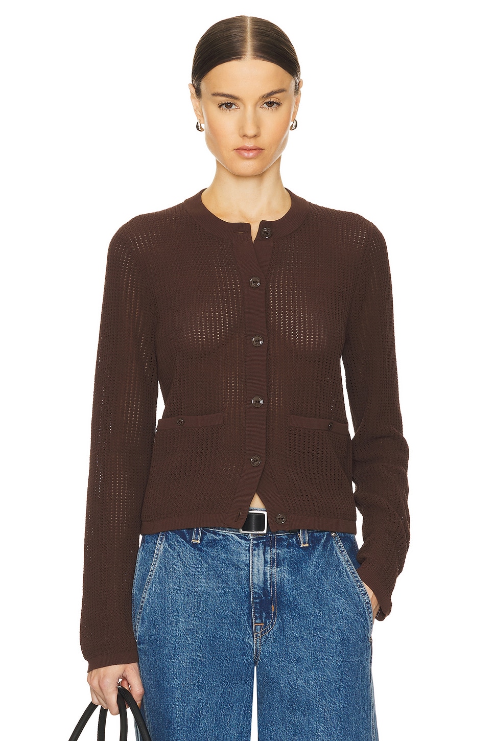 Rag & Bone Viola Cardigan in Chocolate | REVOLVE
