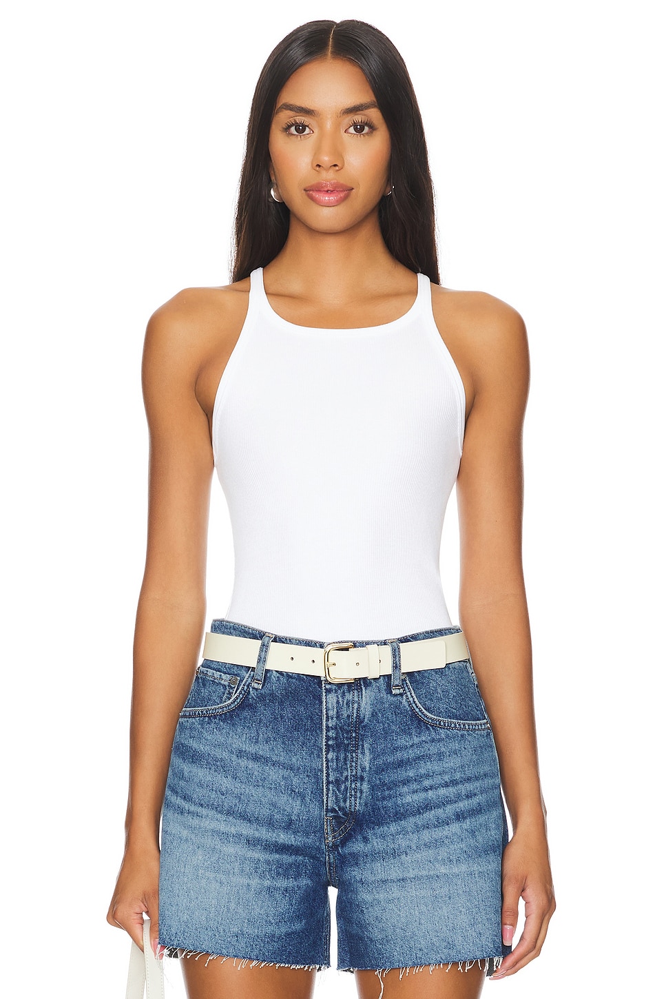 Rag & Bone The Essential Long String Tank in White | REVOLVE