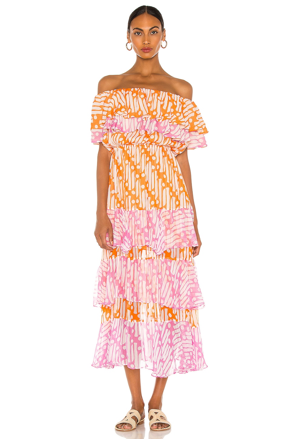 Rhode Ash Dress in Orange Batik | REVOLVE
