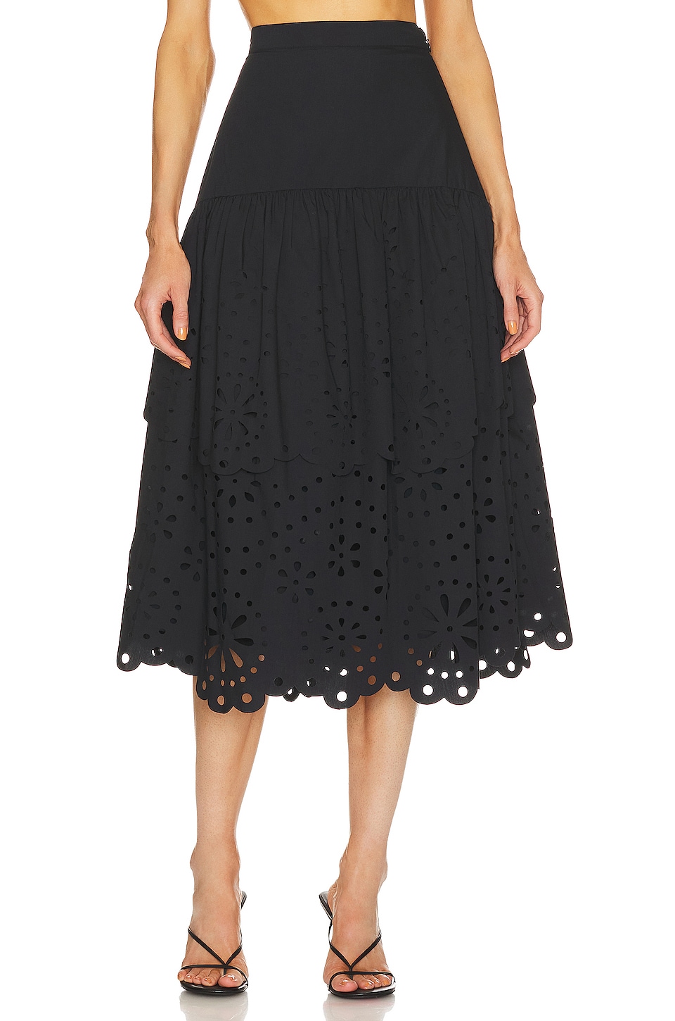 Rhode Sandy Skirt in Ink Ciel Eyelet | REVOLVE