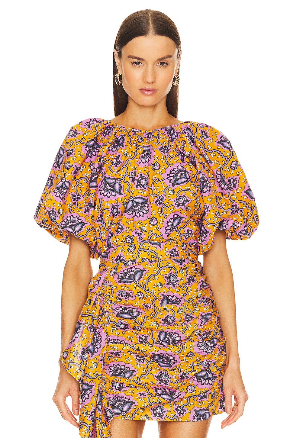 Rhode Rowan Top in Gold Lotus | REVOLVE