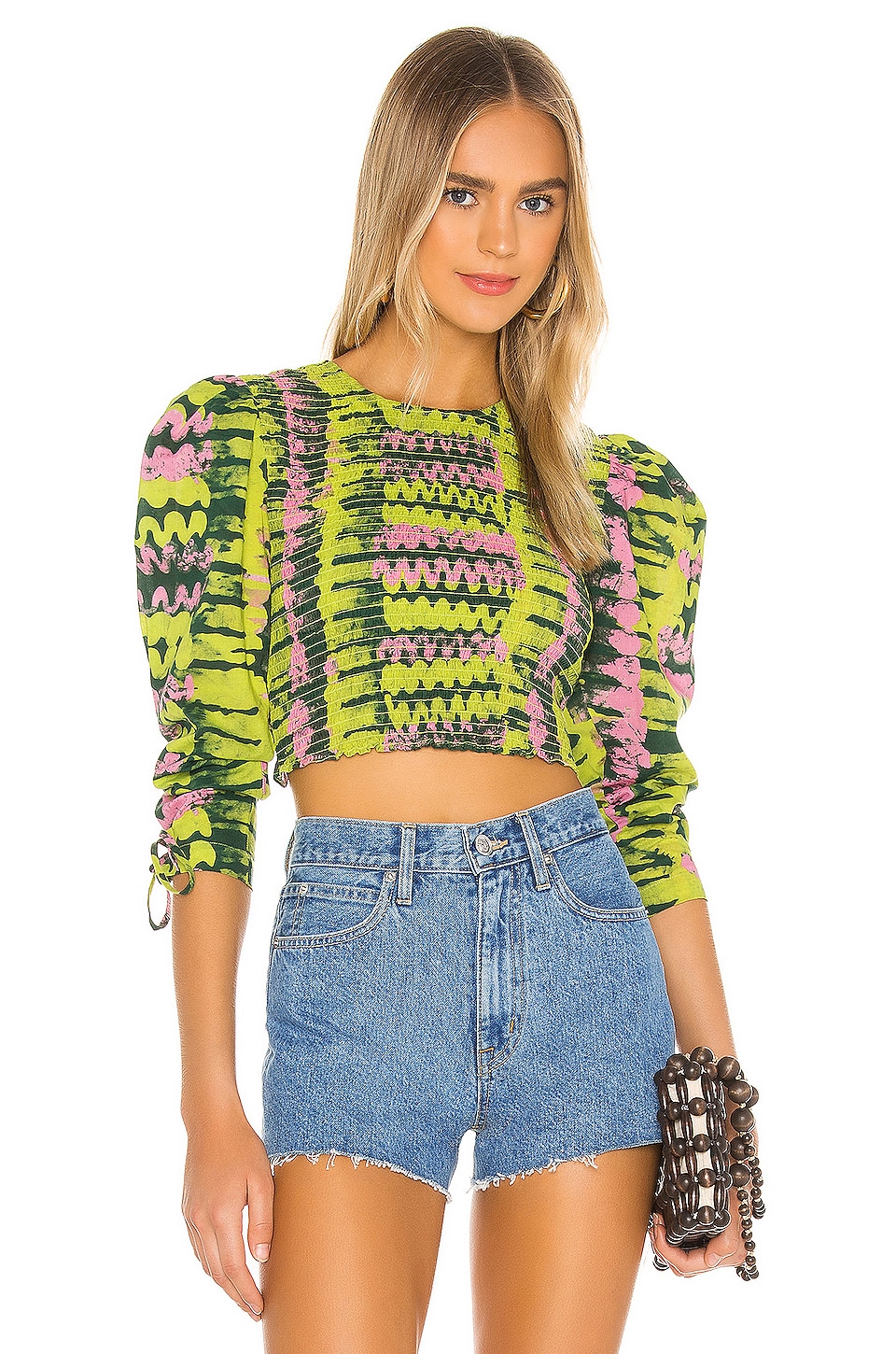 Rhode Rita Top in Green Ripple | REVOLVE