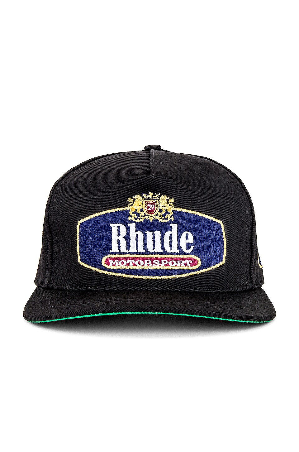 Rhude Racing Crest Hat in Black | REVOLVE