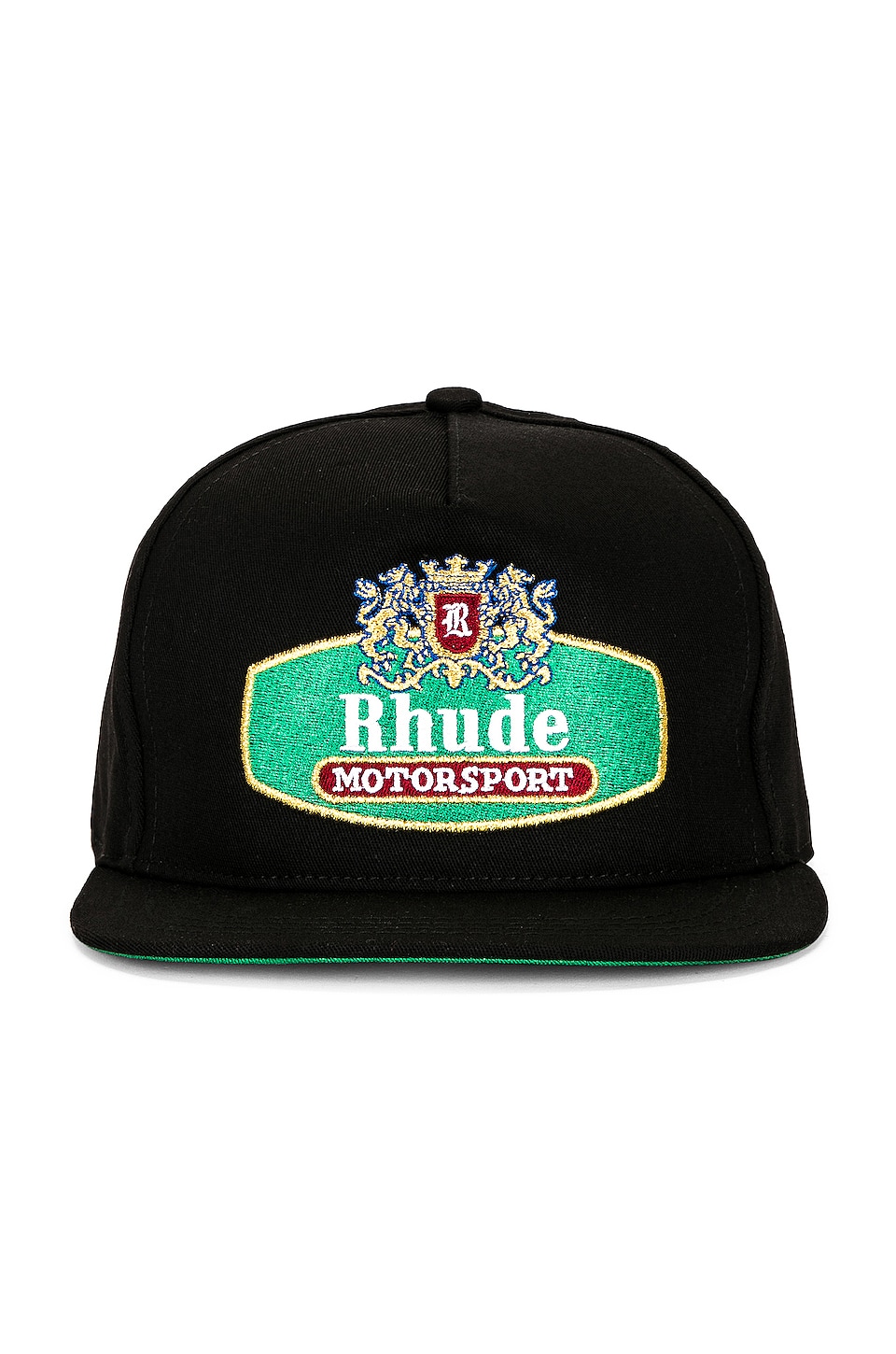 Rhude Racing Crest Hat in Black | REVOLVE