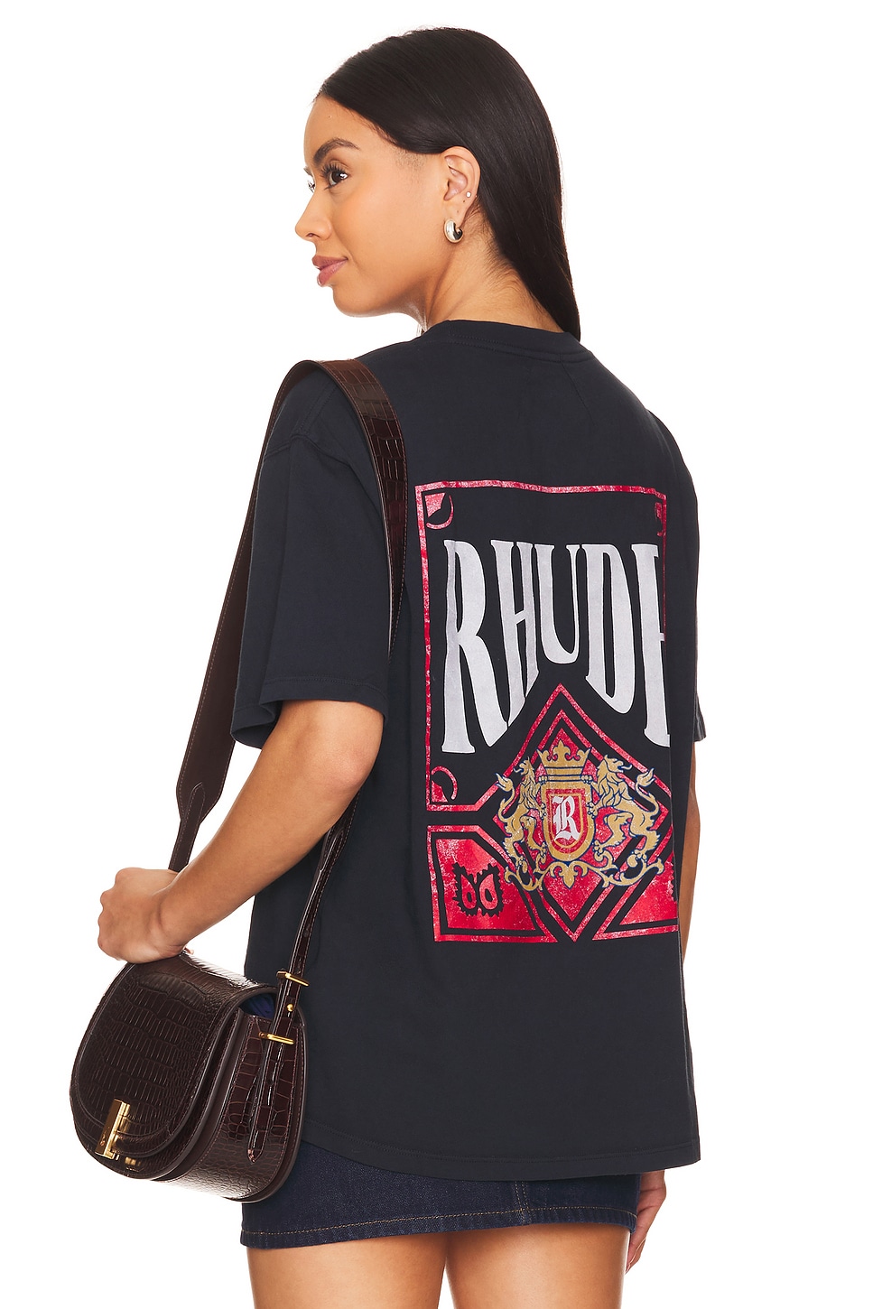 Rhude Card Tee in Vintage Black | REVOLVE