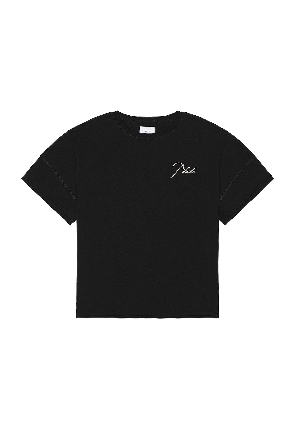Rhude Reverse Tee in Black | REVOLVE