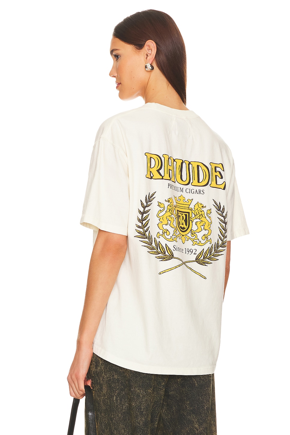 Rhude Cresta Cigar Tee in Vintage White | REVOLVE