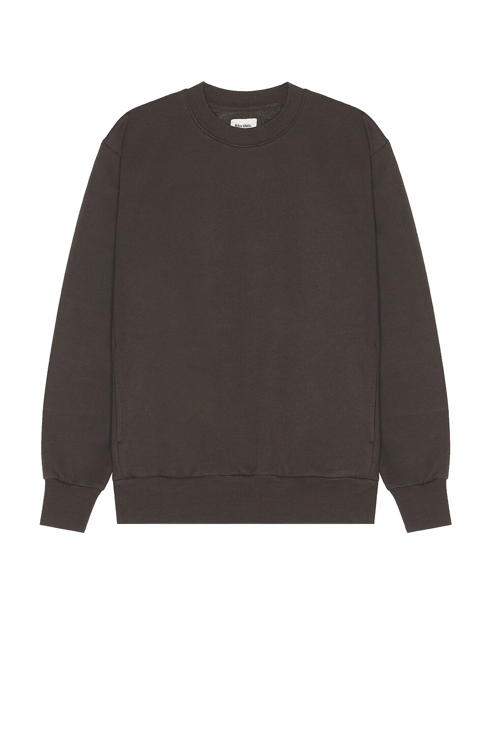 Rhythm Classic Fleece Crewneck in Vintage Black in `Vintage Black | REVOLVE