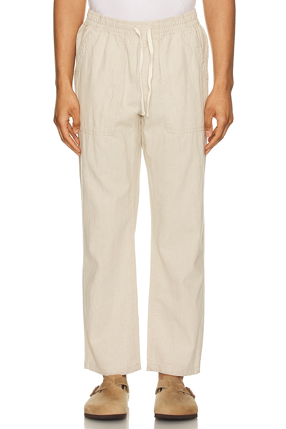 Rhythm Linen Fatigue Jam Pant in Natural | REVOLVE