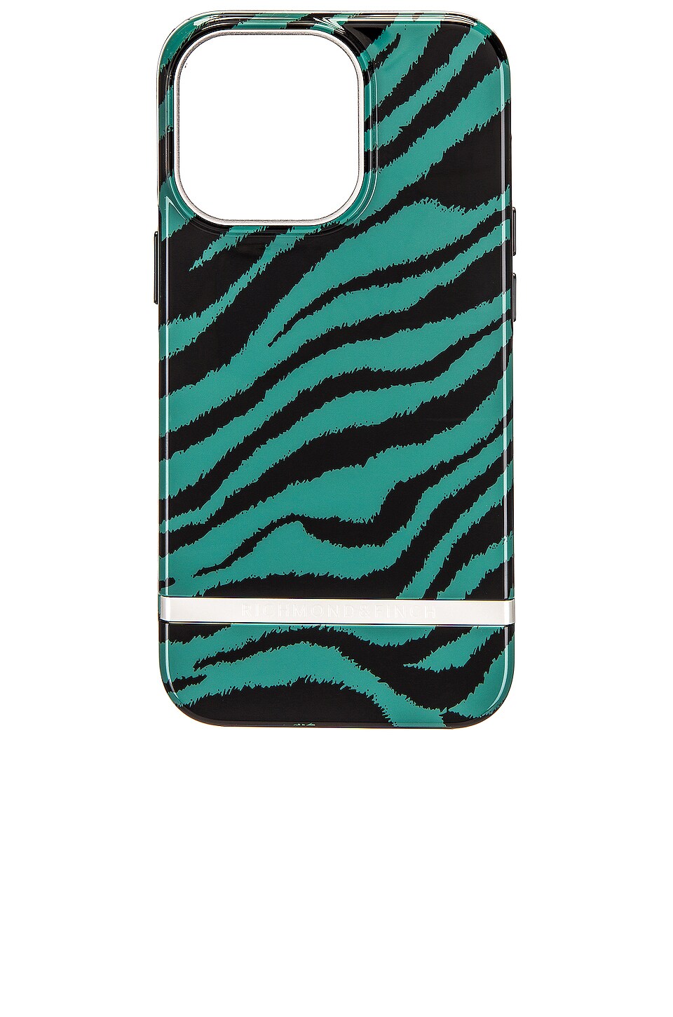 Richmond & Finch iPhone 13 Pro Case in Emerald Zebra | REVOLVE