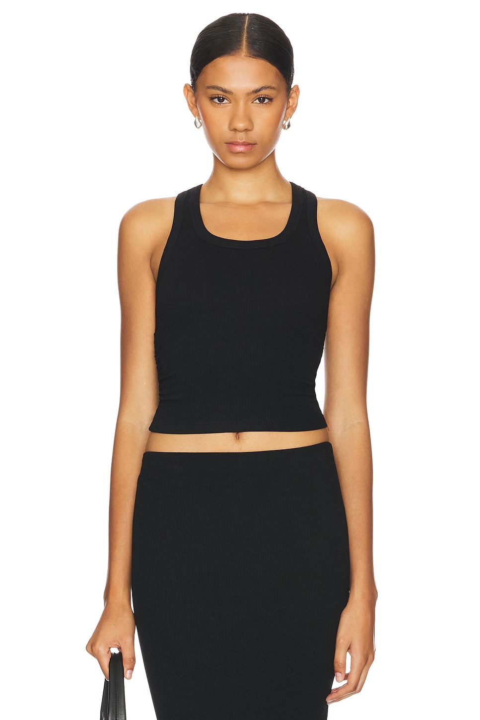 Riot Swim Dom Racer Back Tank in Jet | REVOLVE