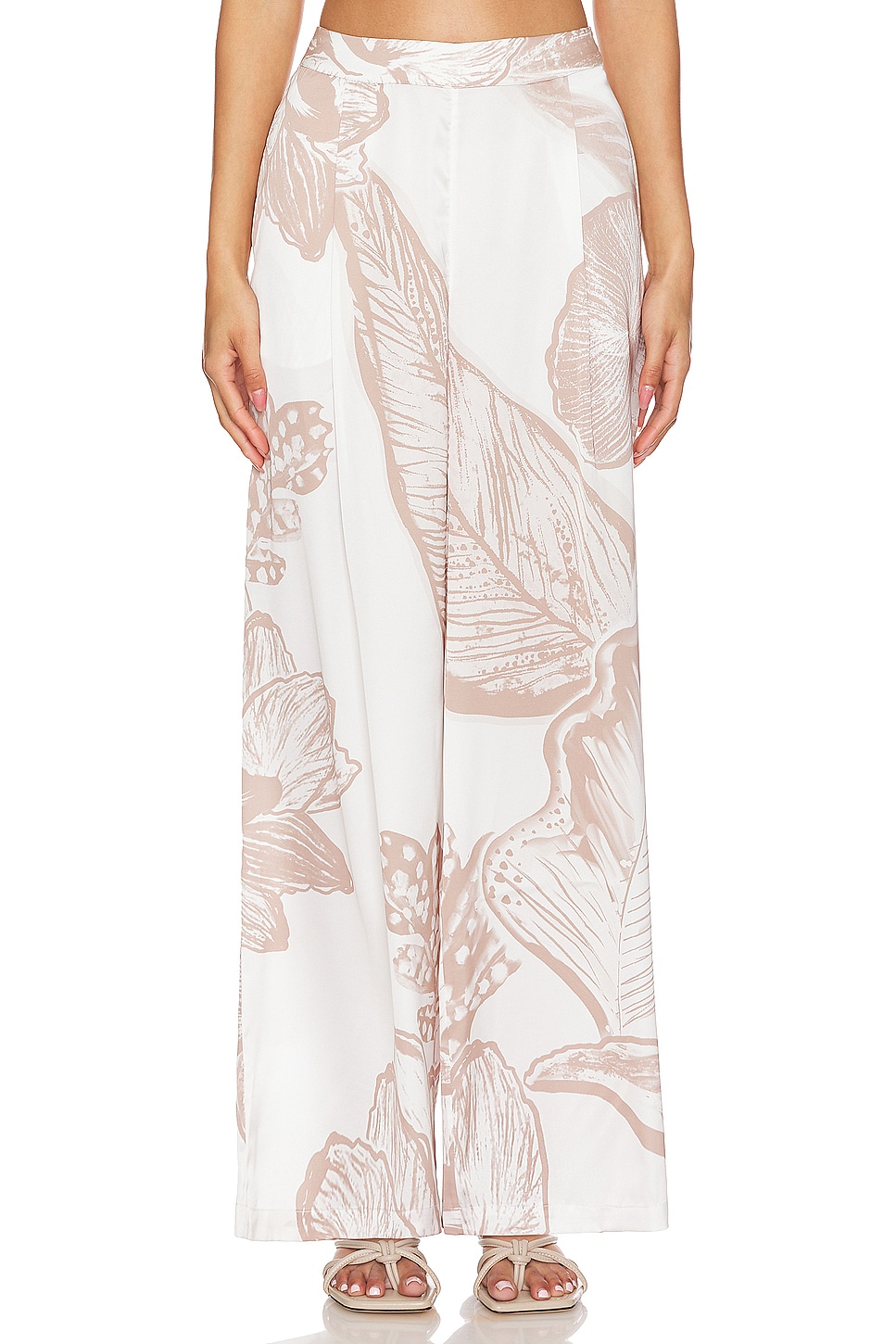 ROCOCO SAND Pant in Light Brown & White | REVOLVE