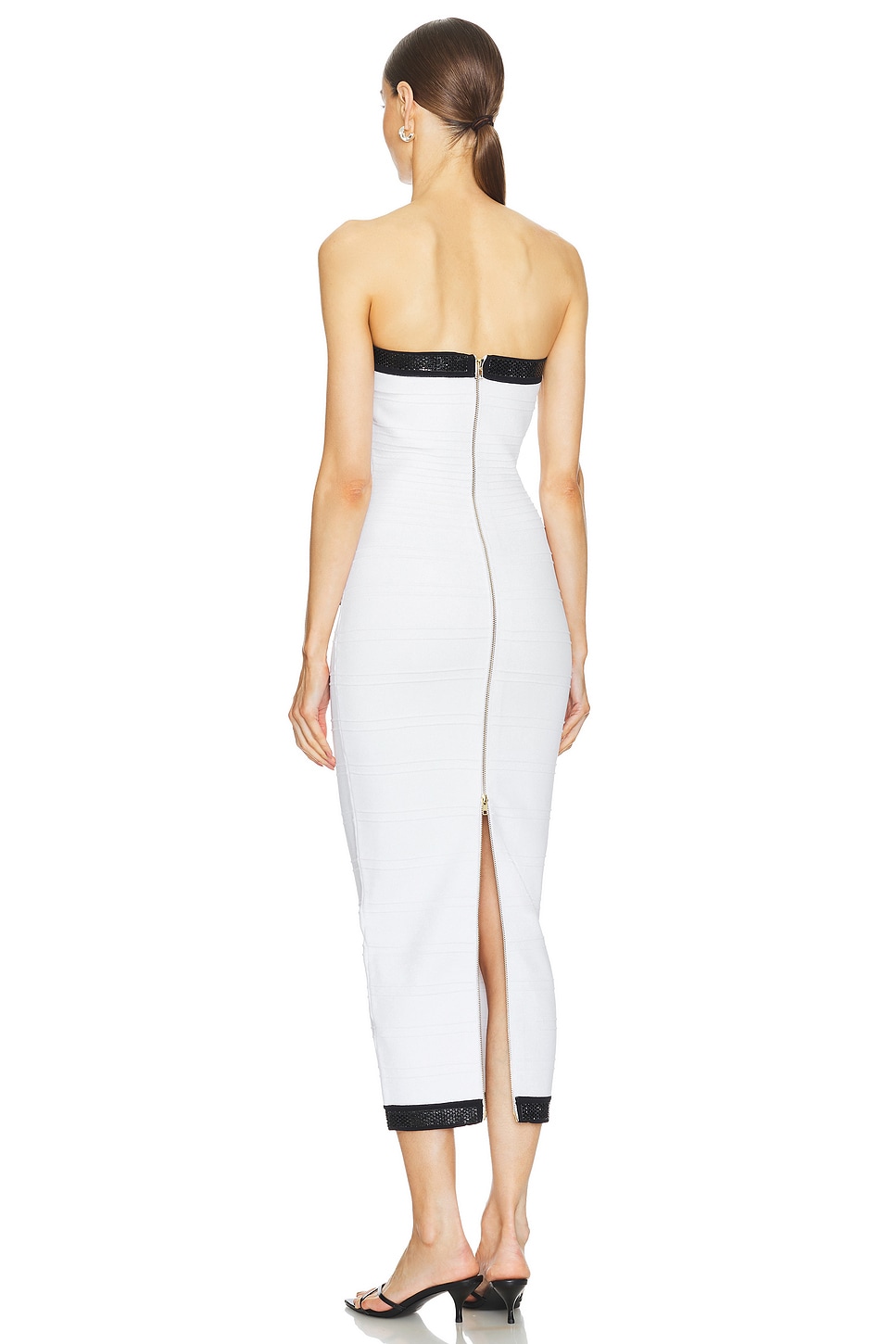 retrofete Jenn Dress in White & Black | REVOLVE