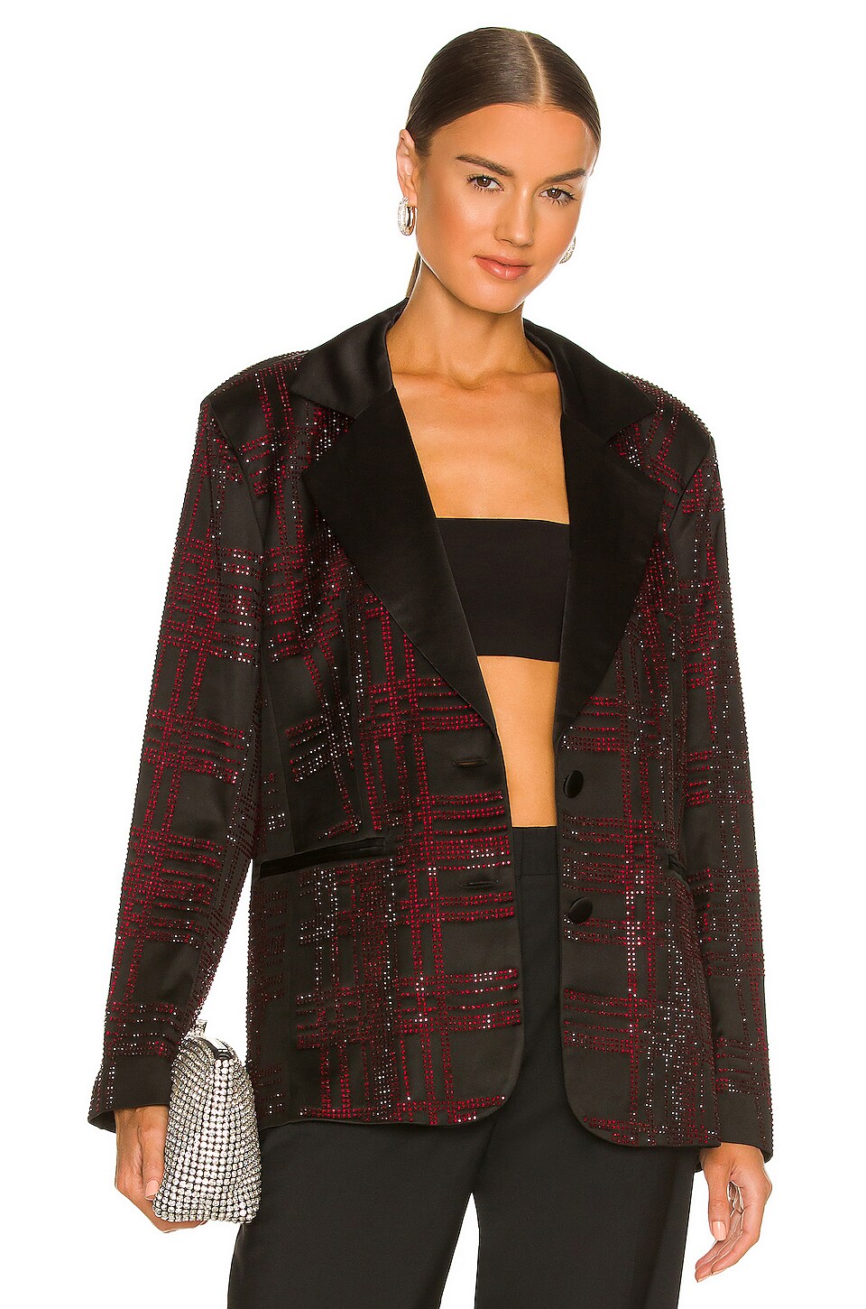 retrofete Ivy Blazer in Red & Black | REVOLVE