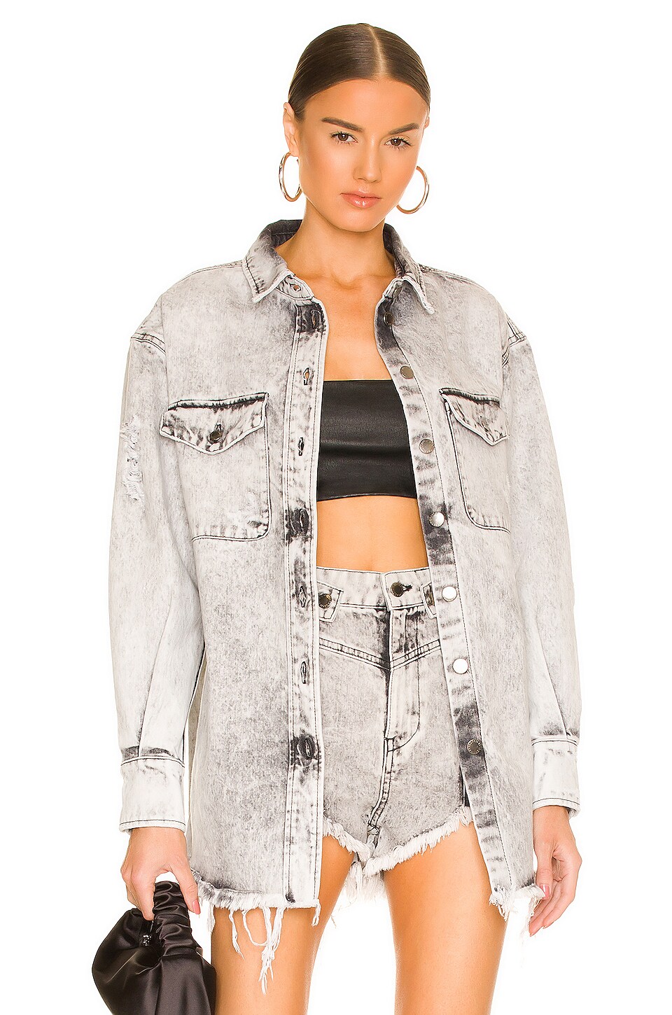 retrofete X REVOLVE Doreen Shirt in Light Acid Grey | REVOLVE