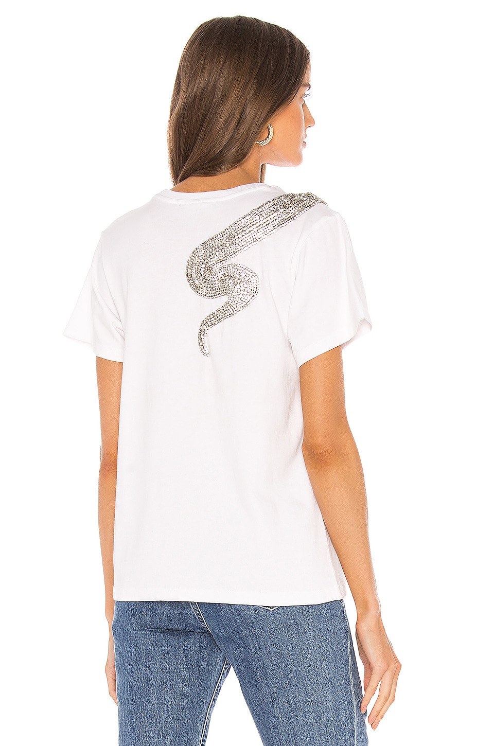 retrofete Snake Tee in White | REVOLVE