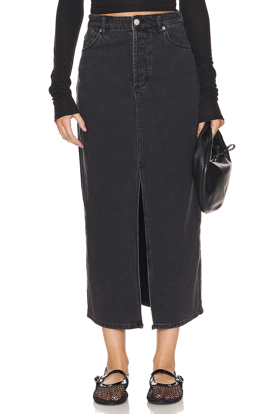 ROLLA'S Chicago Skirt in Ash Black | REVOLVE