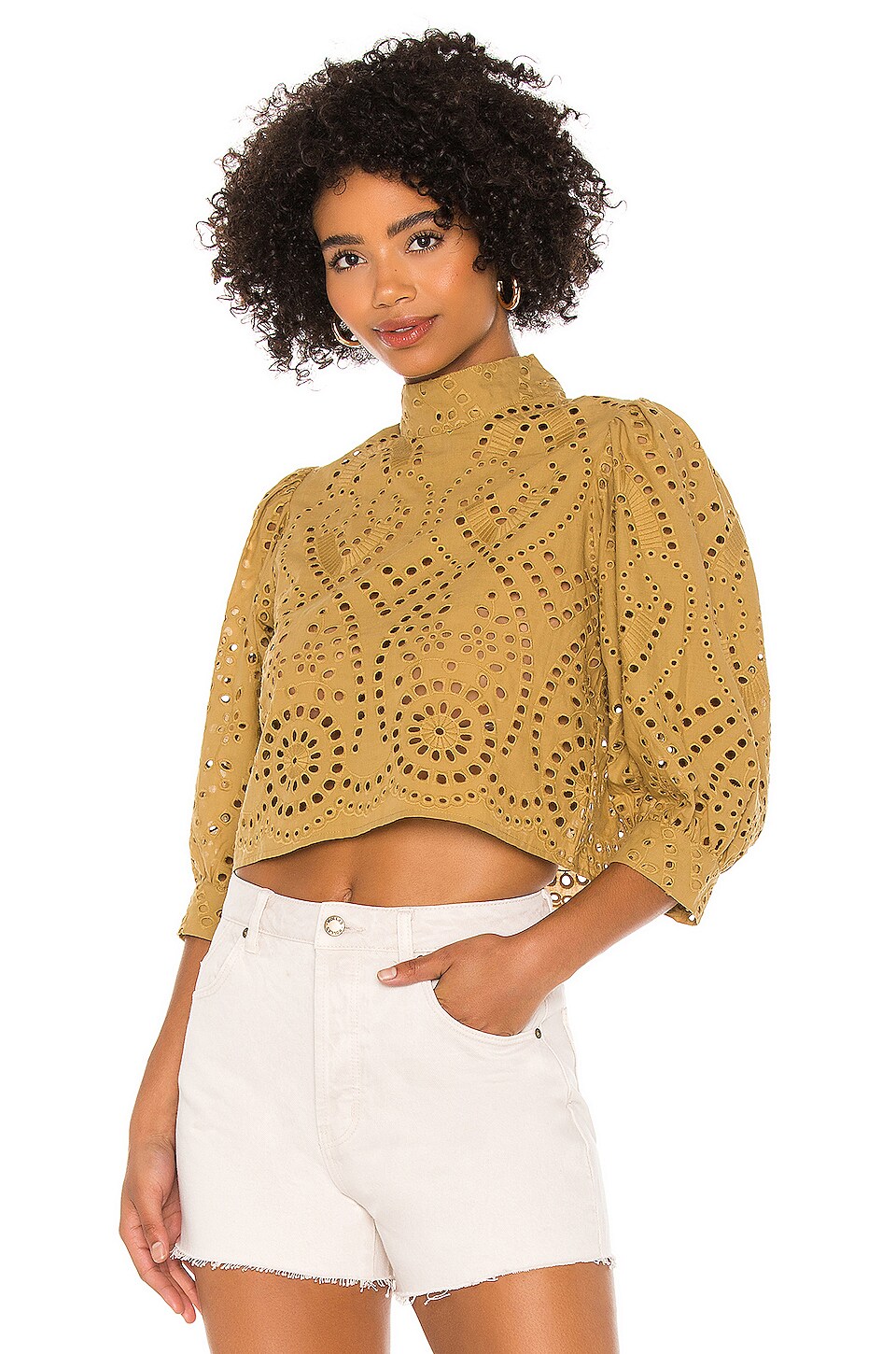 ROLLA'S Stephanie Lace Blouse in Harvest | REVOLVE