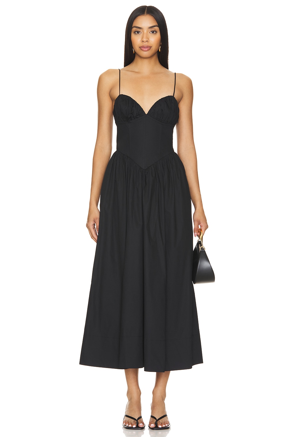 Ronny Kobo Carmine Dress in Jet Black | REVOLVE