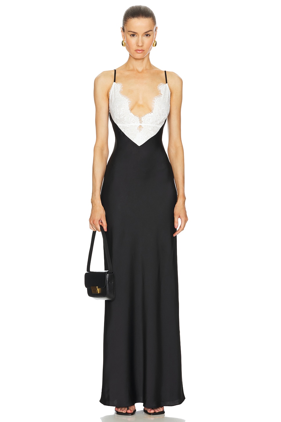 Ronny Kobo Vito Dress in Black & White | REVOLVE