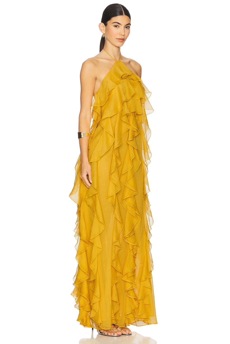 Ronny Kobo Liora Dress in Goldenrod | REVOLVE
