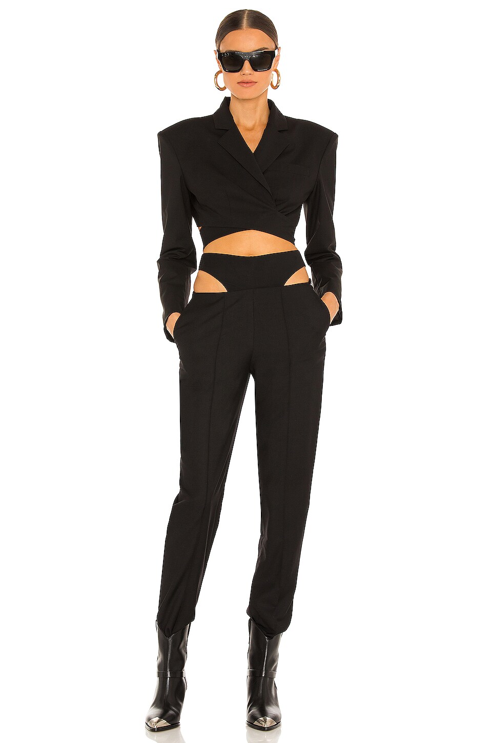 Ronny Kobo Dev Pant in Black | REVOLVE