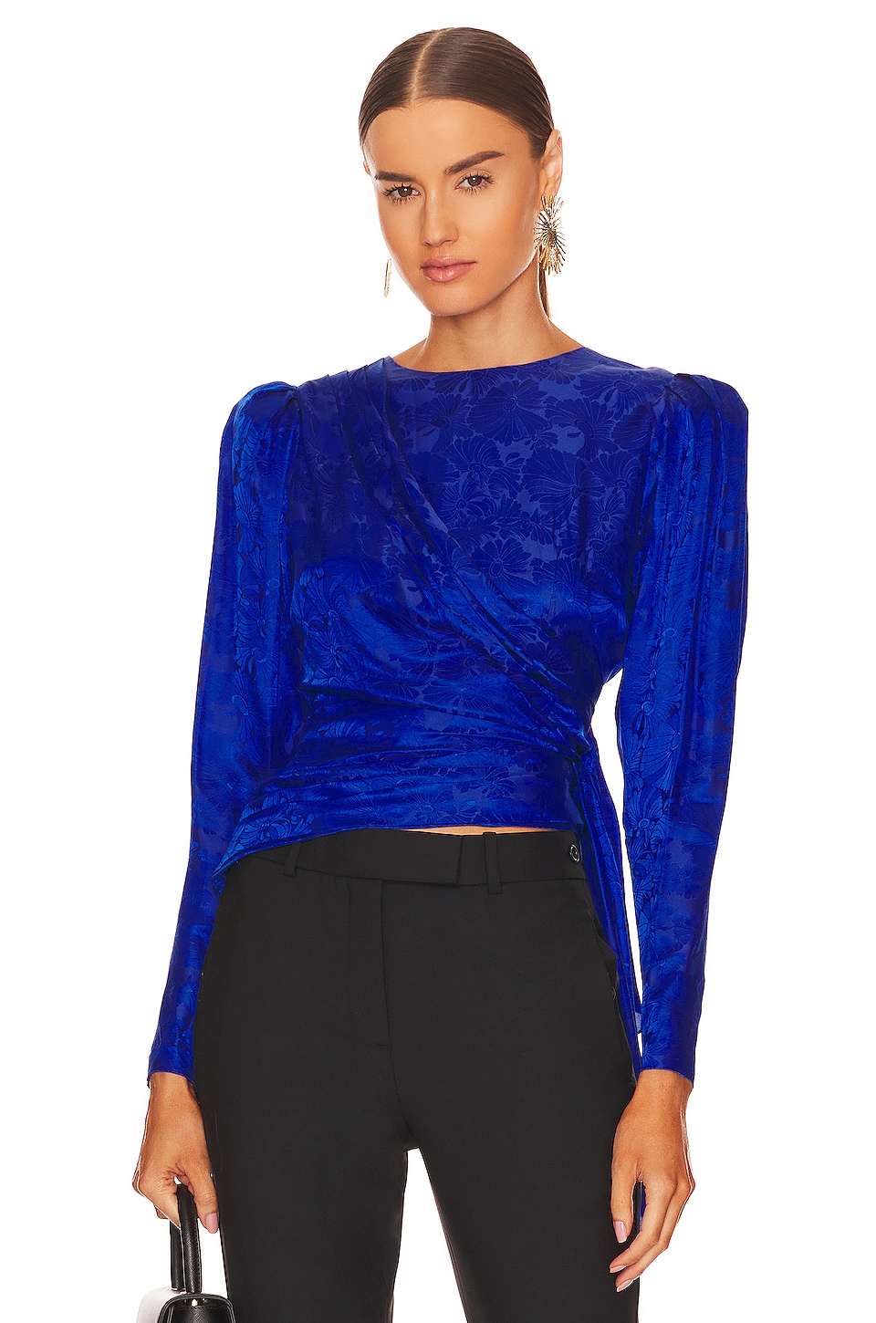 Ronny Kobo Allure Top in Blue Zebra | REVOLVE