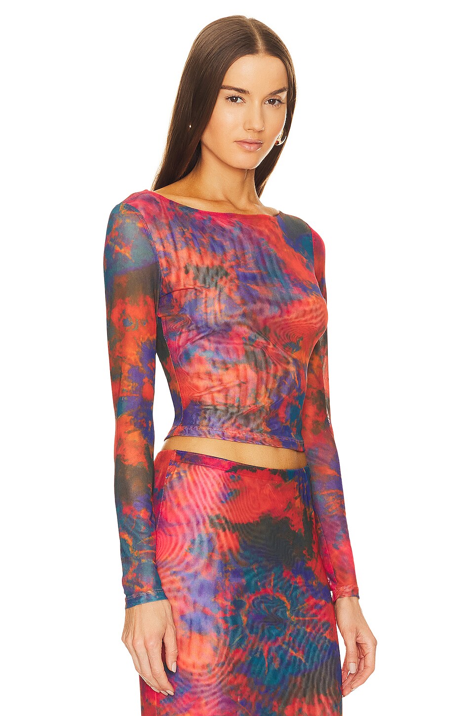 Ronny Kobo Vera Top in Orange Tye Dye | REVOLVE