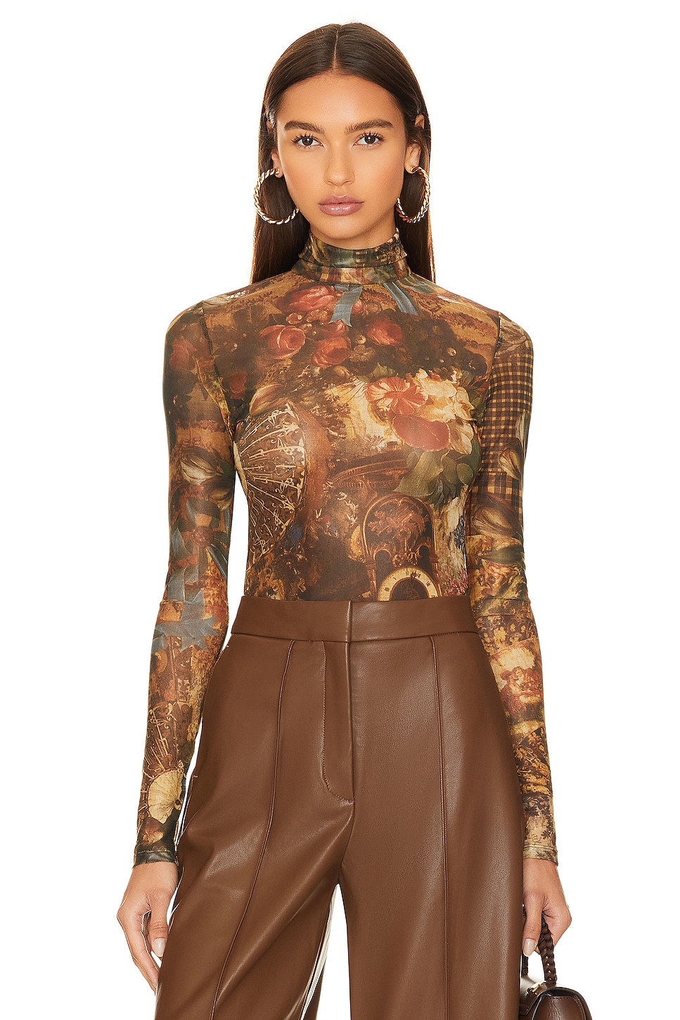 Ronny Kobo Lorden Top in Bronze Combo | REVOLVE