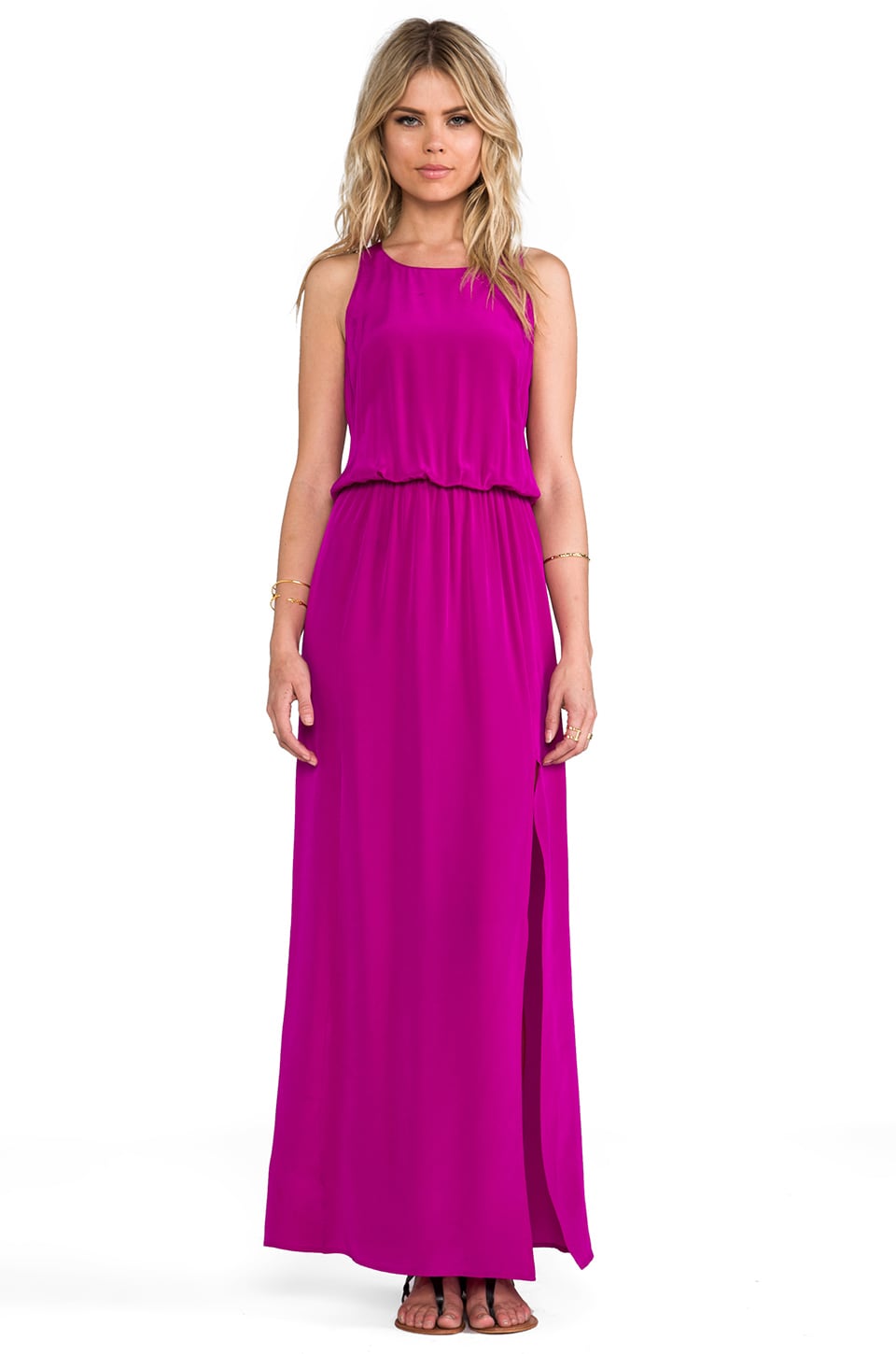 Rory Beca Flores Racer Back Maxi Dress in Crush | REVOLVE