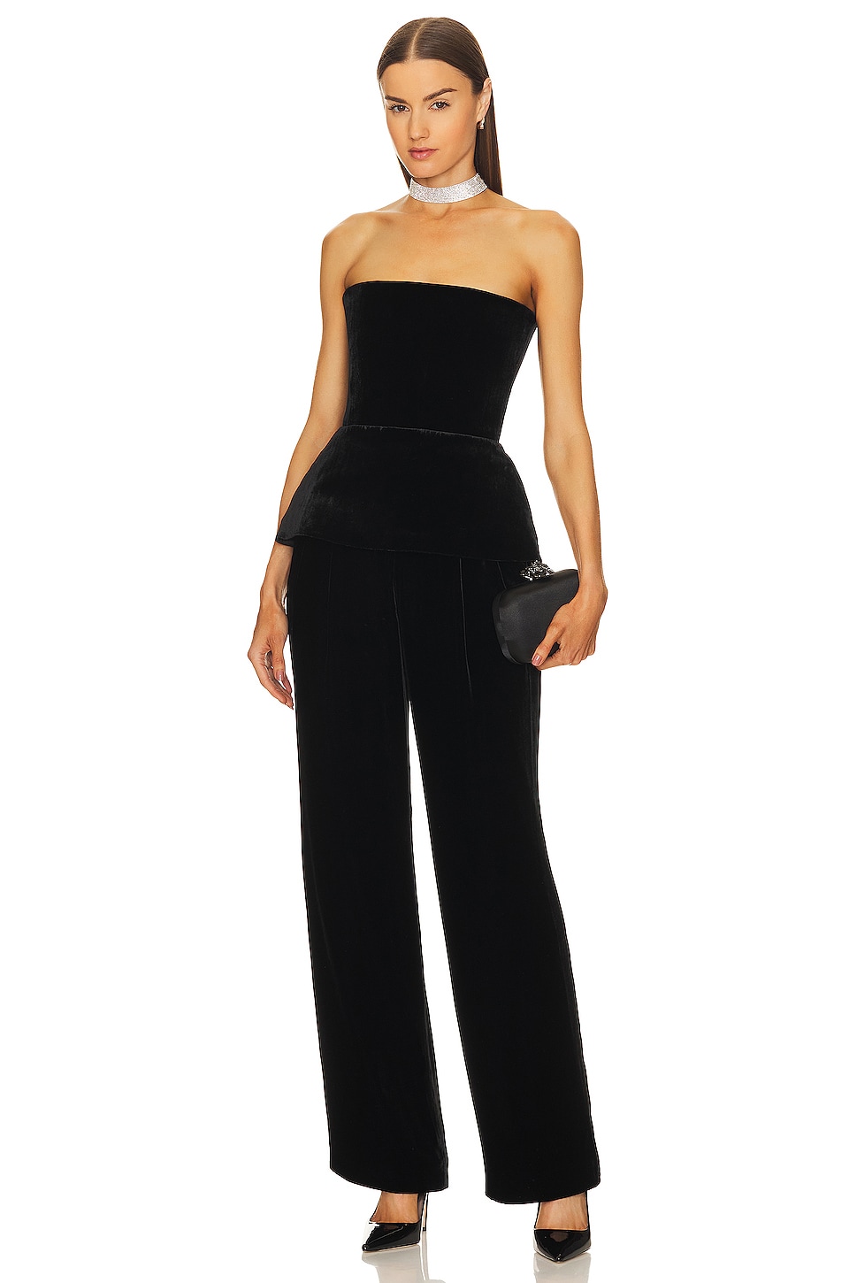 Rozie Corsets Peplum Corset Top in Black | REVOLVE