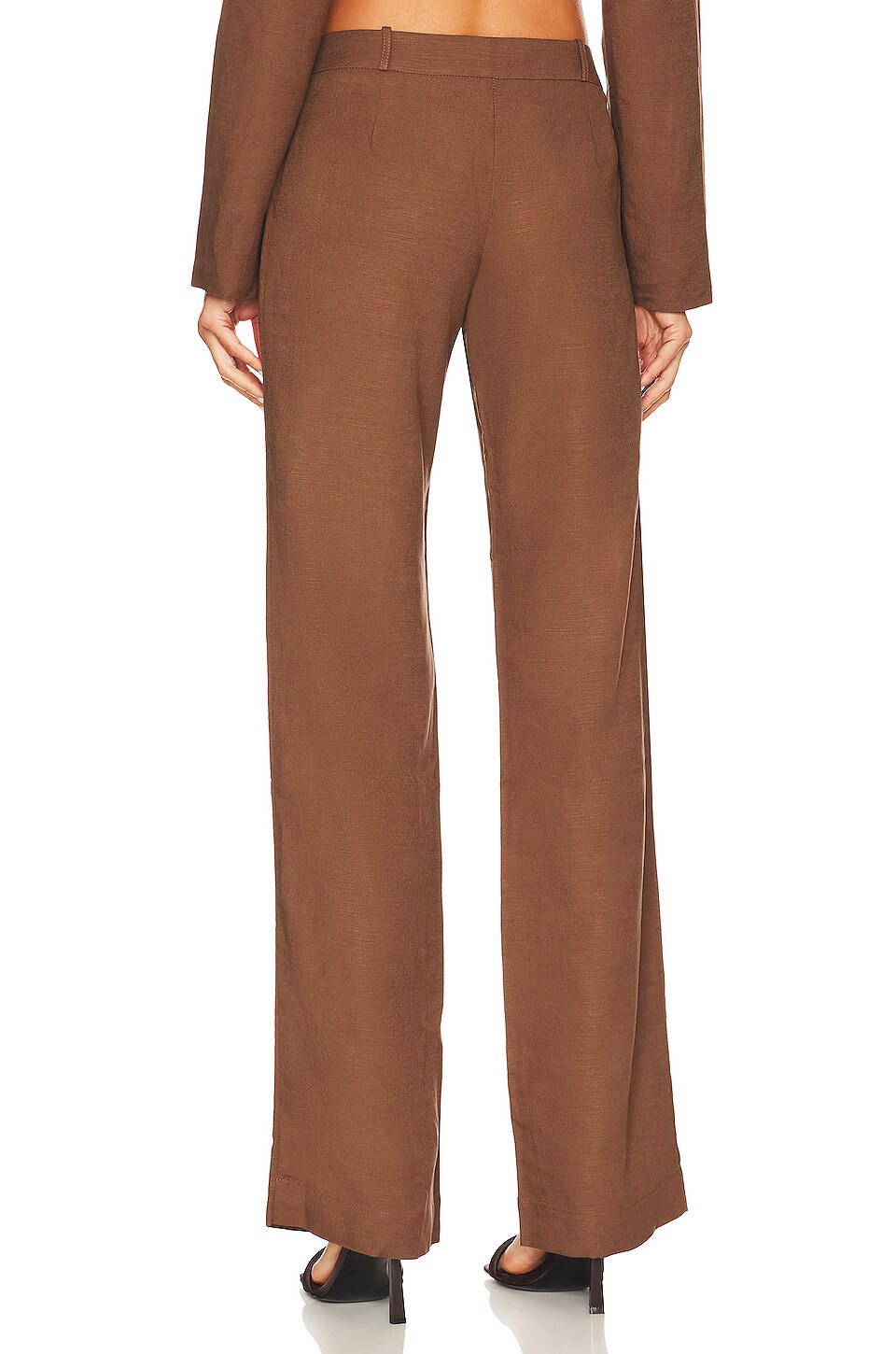 RUMER x REVOLVE Mecca Low Slung Pant in Brown | REVOLVE