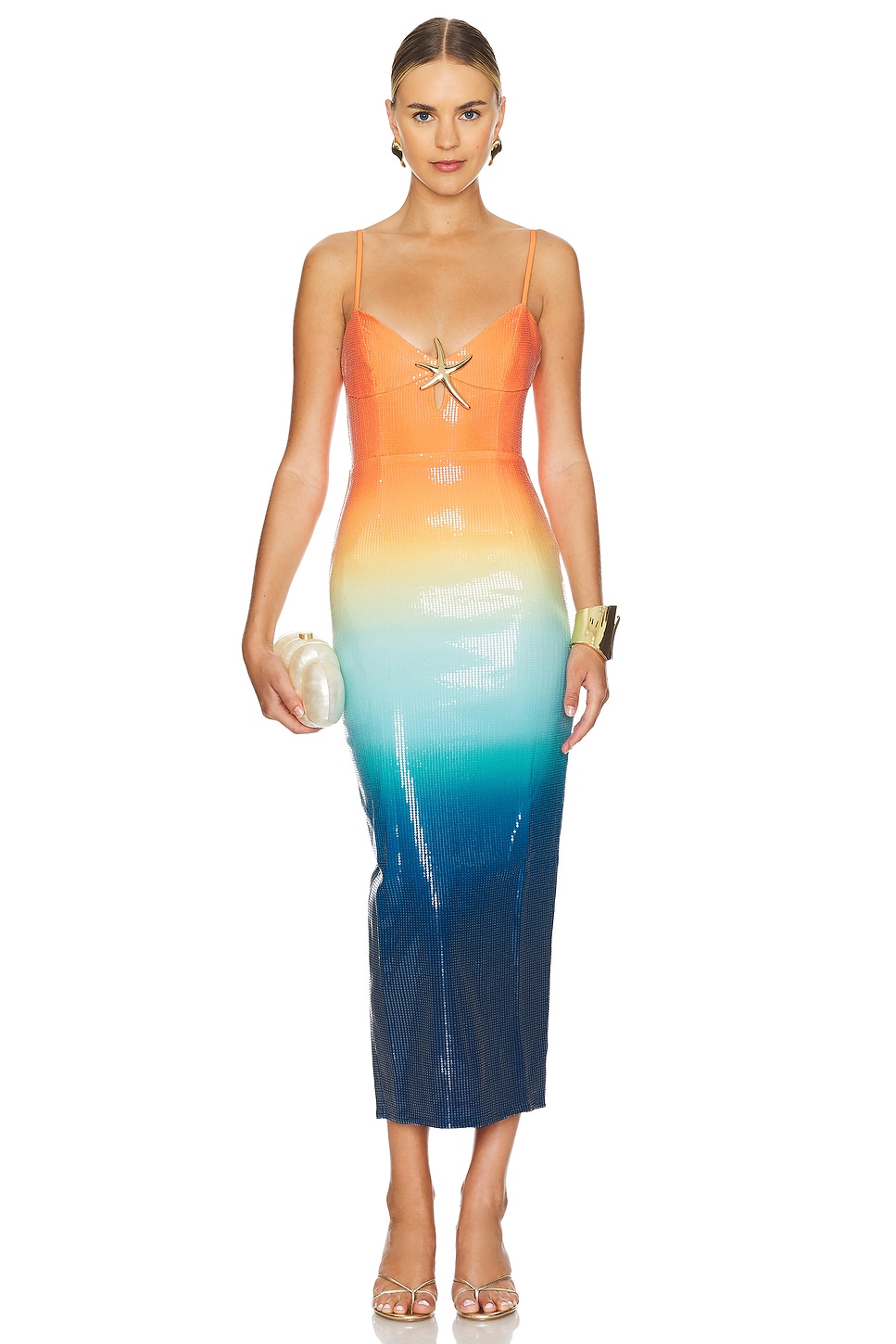 Runaway The Label Benito Midi Dress in Ombre | REVOLVE