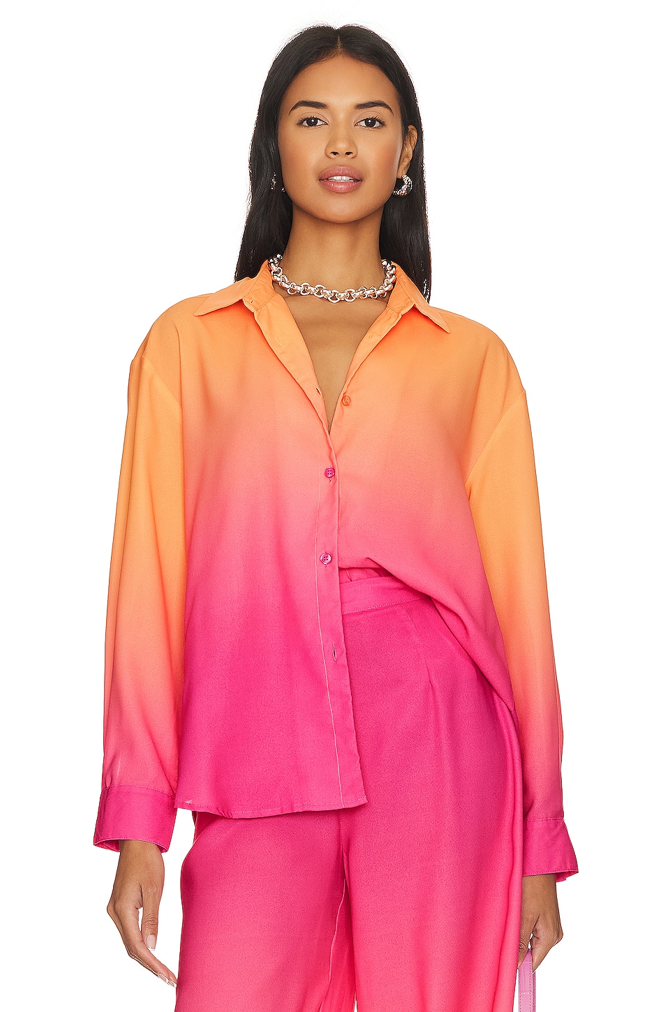 Runaway The Label Suela Shirt in Sunset Ombre | REVOLVE