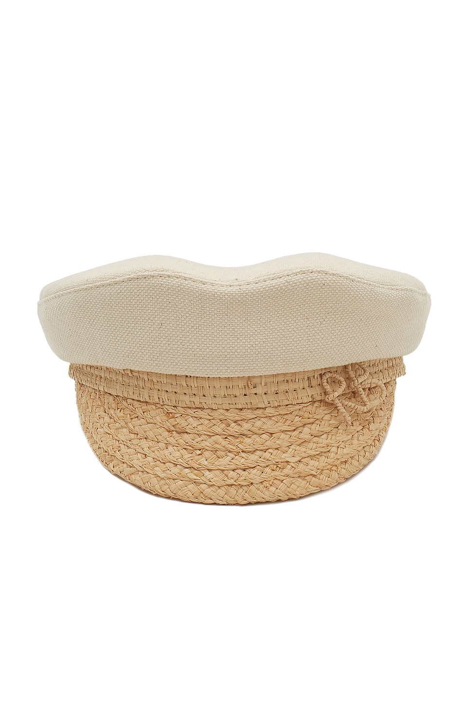 Ruslan Baginskiy Monogram Embellished Combined Cap Beret in Light Beige ...