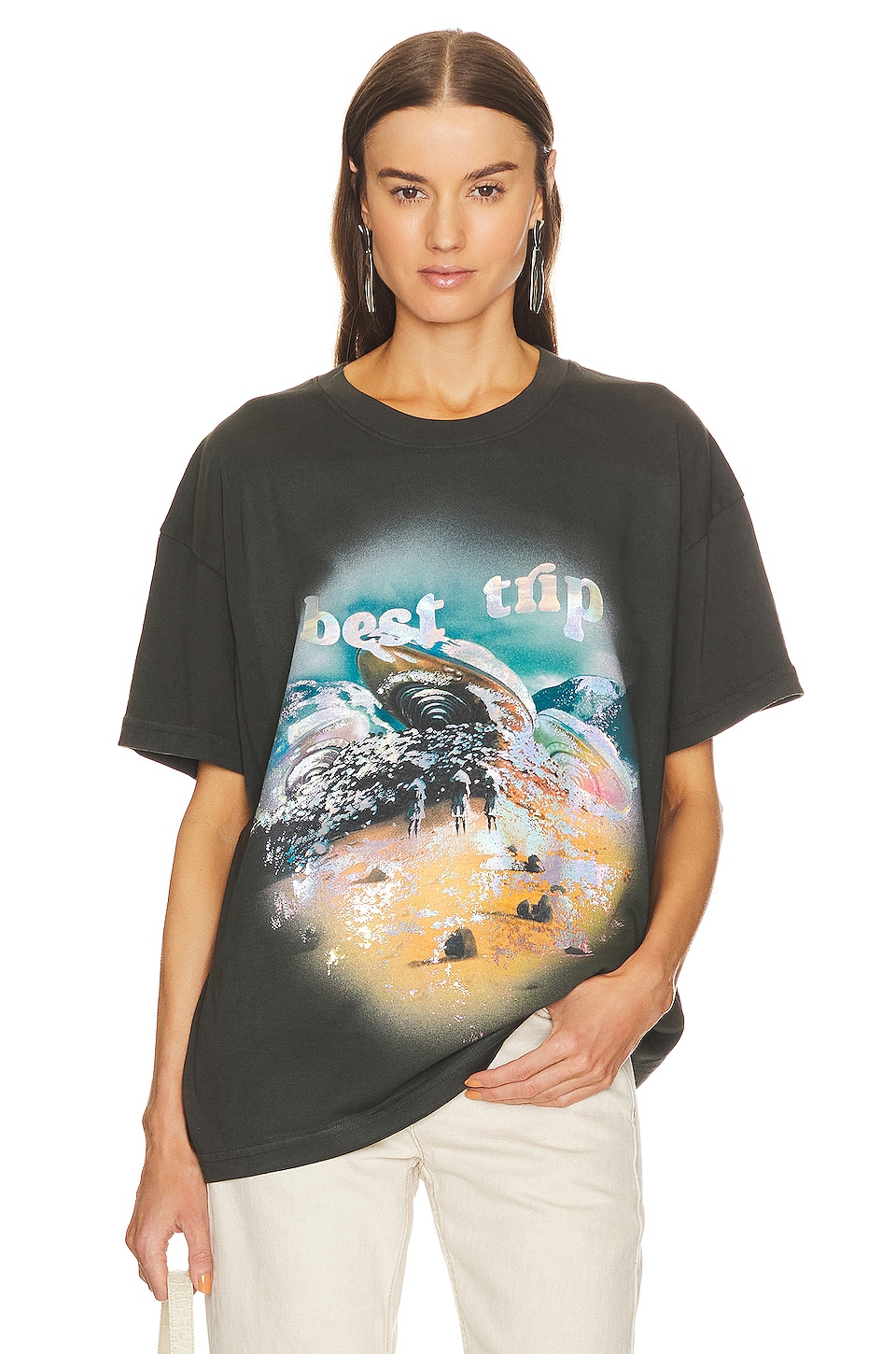 REVOLVE x Maison Meta Best Trip Tee in Vintage Black | REVOLVE
