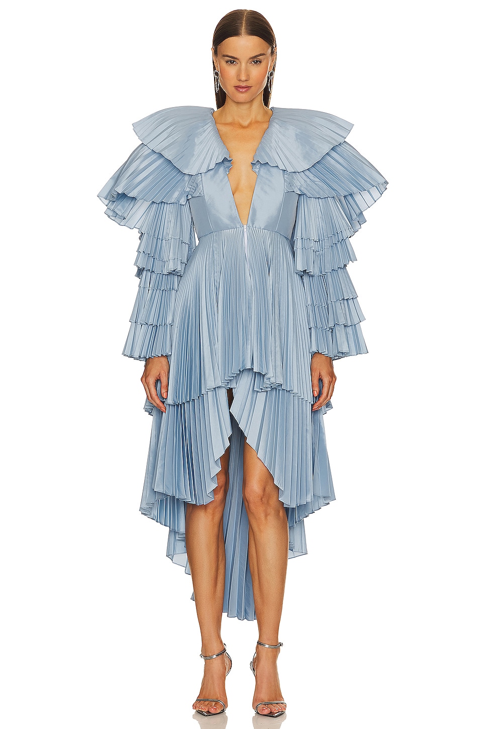 REVOLVE x Opé High Low Dress in Robin Blue | REVOLVE