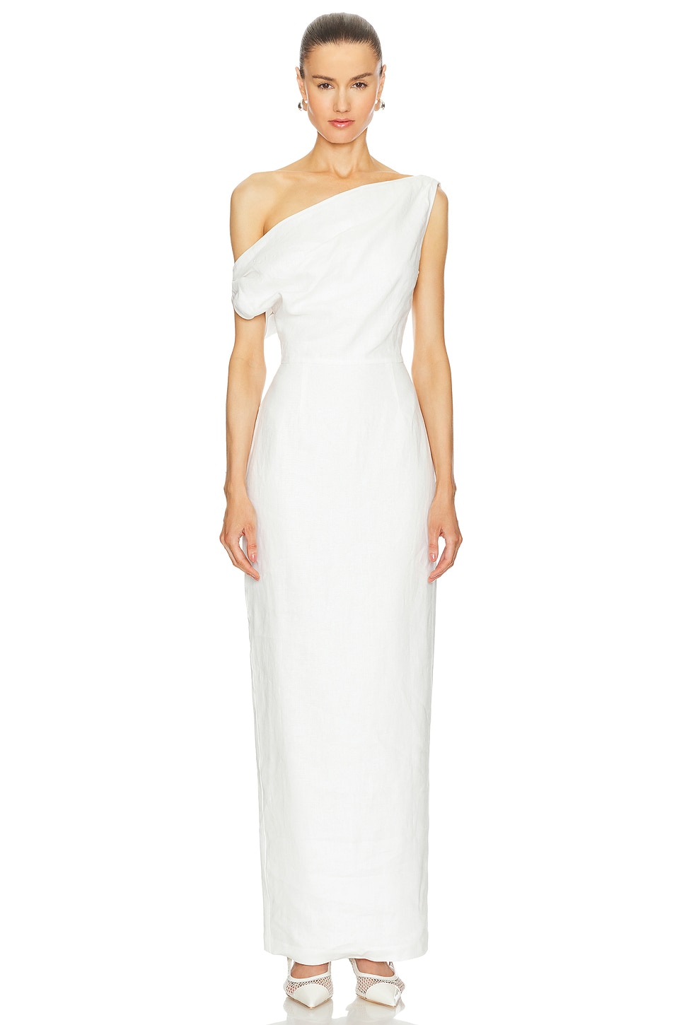 SANS FAFF Off The Shoulder Maxi Dress in White | REVOLVE