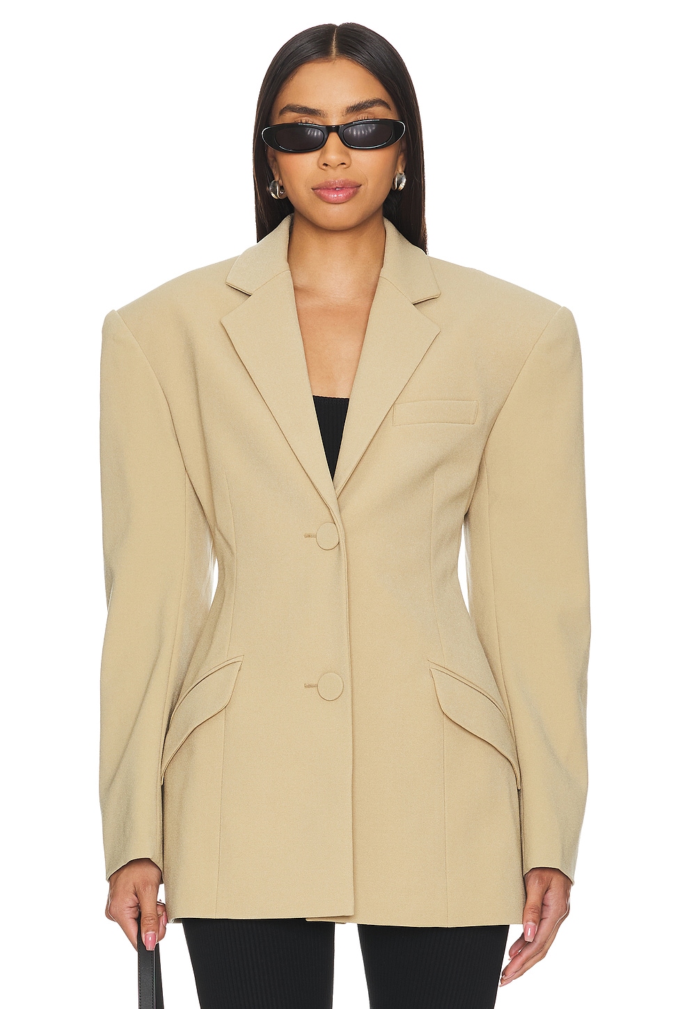 SANS FAFF Sicily Snatched Blazer in Camel | REVOLVE
