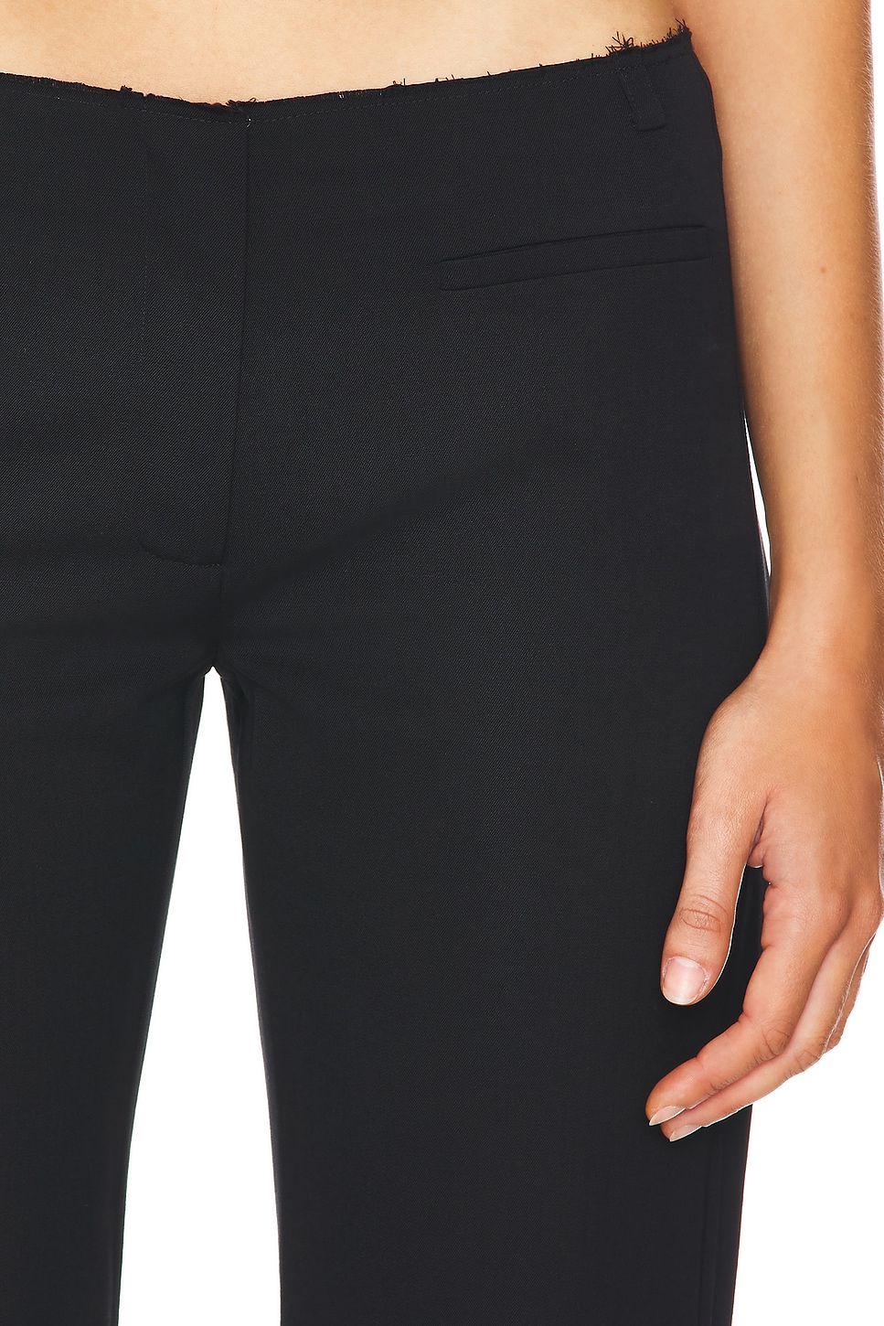 St. Agni Undone Edge Pants in Black | REVOLVE